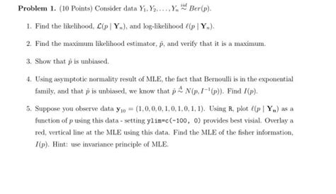 solved problem 1 10 points consider data