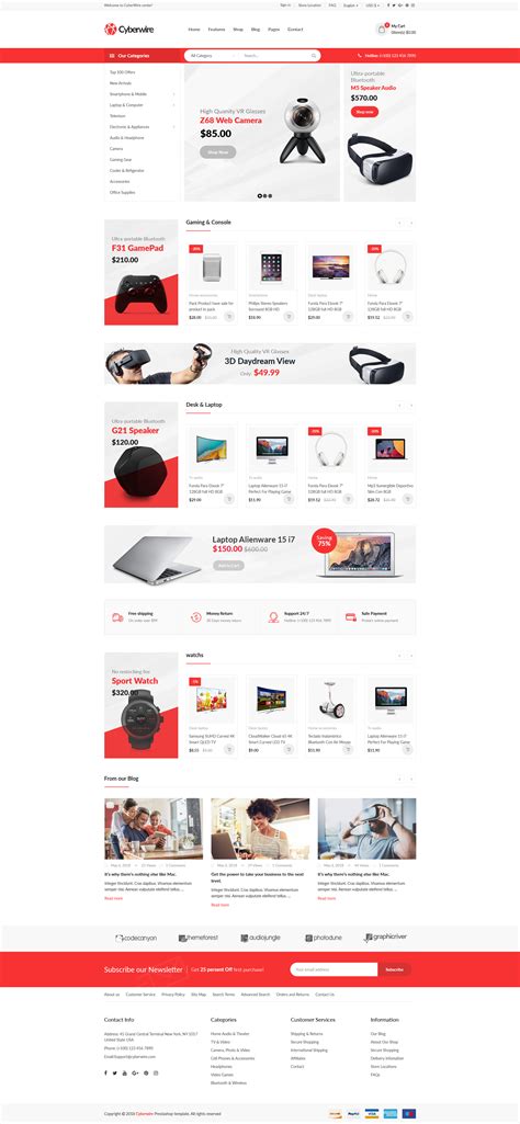 Cyberwire Woocommerce Ajax Wordpress Theme By Joommasters Themeforest