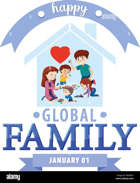 Global Family Day Baner Design illustration Stock Vector Image & Art ...