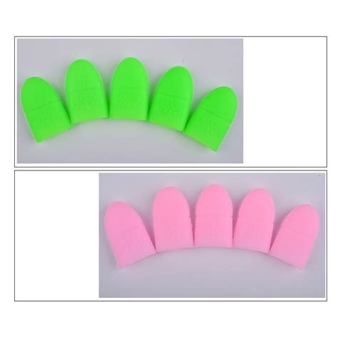 5 Pieces Nail Art Soak Off Cap Silicone Uv Gel Pol Grandado