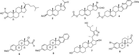 Chemical Structure Of Steroid Derivatives 1 8 Source Authors 2024