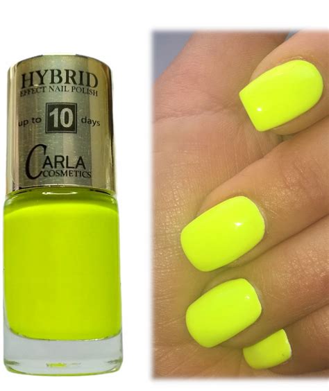 CARLA HYBRID EFFECT lakier bez lampy neon żółty 5999553515534 Cena Opinie Lakiery do