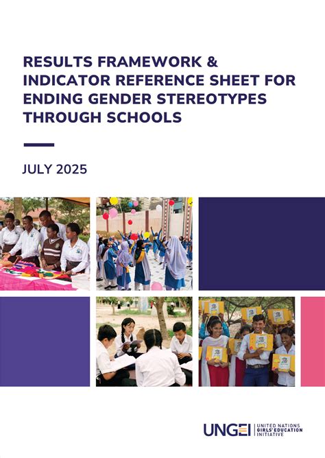 Results Framework And Indicator Reference Sheet For Ending Gender Stereotypes Through Schools Ungei Results Framework And Indicator Reference Sheet For Ending Gender Stereotypes Through Schools Ungei