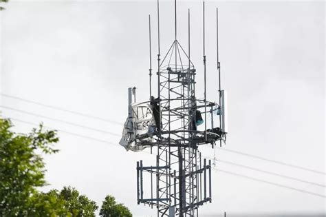 Phone Mast Protester Arrested After Two Days On Top Of Transmitter North Wales Live
