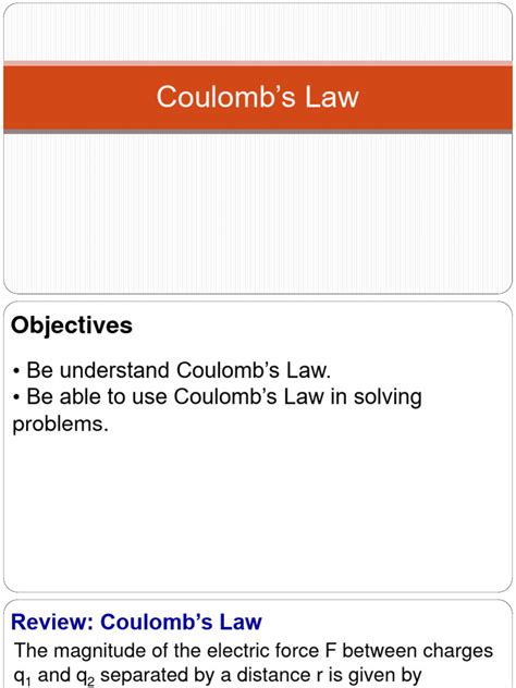 Lec 3 Coulombs Law Part 2 Pdf Science And Mathematics