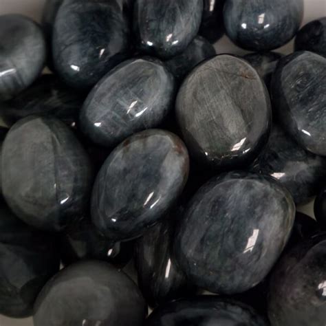 Grey Cats Eye Tumble Stone Lovely Sunshine Crystals