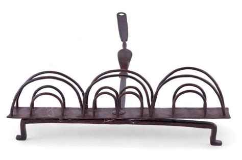 Late 18th C Rotating Hearth 3 Piece Toaster