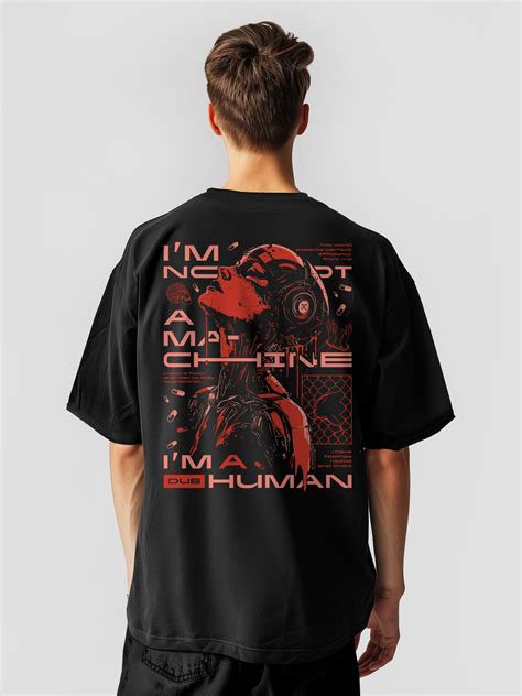 Футболка чоловіча оверсайз “Machine” - Dubhumans