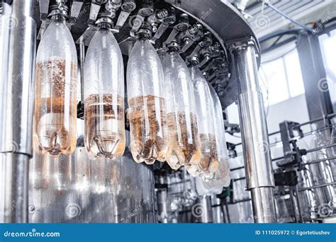 Conveyor Filling Bottles With Water Stock Photo Image Of Beverage