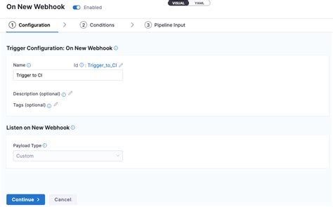 trigger pipelines from a third party ci system harness developer hub