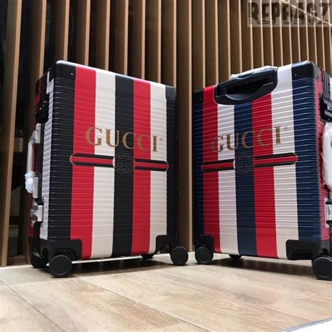 Gucci Strips Aluminum Magnesium Alloy 20 Inche Luggage 2018 R Replica