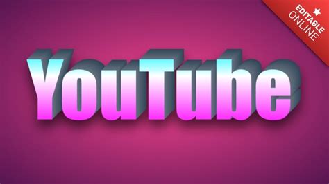 Youtube Text Effect Generator