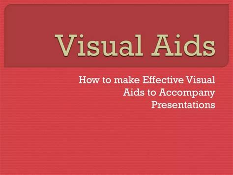 PPT Visual Aids PowerPoint Presentation Free Download ID 2407797