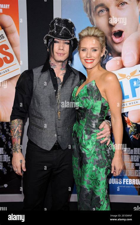 Dj Ashba And Nicky Whelan Attend The Premiere Of Warner Bros Hall