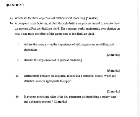 Solved A Which Are The Three Objectives Of Mathematical