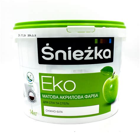 Купить Фарба Sniezka ВЕ Eko люксова-біла 14кг(10л), цена 812 ₴ — Prom ...