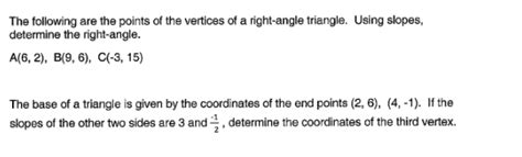 Solved The Following Are The Points Of The Vertices Of A Chegg