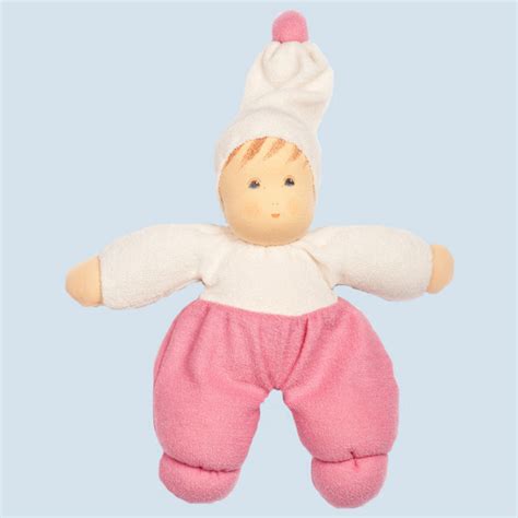 Nanchen Bio Puppe Möpschen rosa maman et bebe