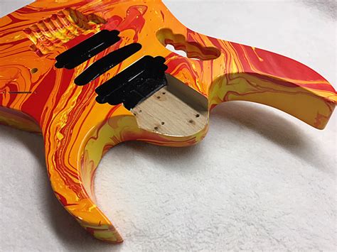 Passion And Warfare Ibanez Universe Swirl Sims Guitar Refinishing