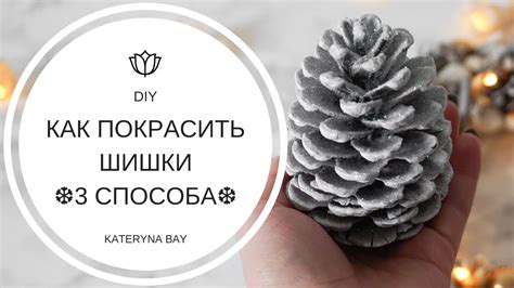Мастер класс I Как покрасить шишки 3 способа I Diy Поделки из шишек к