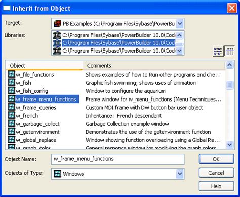 Working With Objects PB Docs 100 PowerBuilder Library