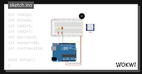 Alarma Sonora Y Visual Wokwi Esp32 Stm32 Arduino Simulator
