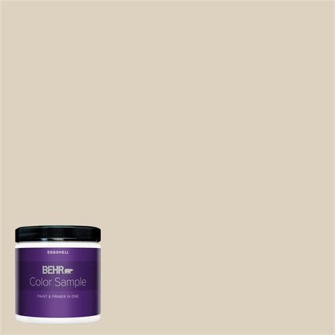 Behr Premium Plus 8 Oz Ppu7 10 Roman Plaster Eggshell Enamel Interior