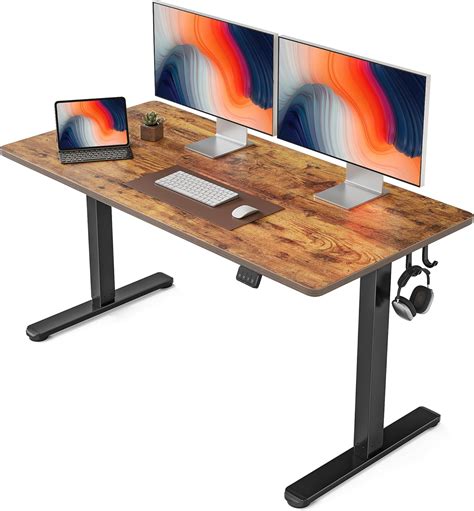 Fezibo Electric Standing Desk 55 X 24 Inches Height Adjustable Stand