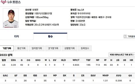 엘지 불펜 투수진 Mlbpark
