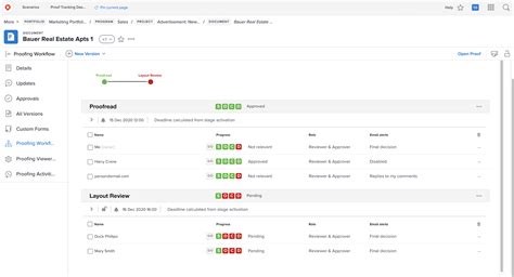 Track Proof Progress Adobe Workfront