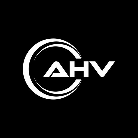 Ahv Letter Logo Design In Illustration Vector Logo Calligraphy