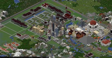 full dynmap render of my city world r minecraftbuilds
