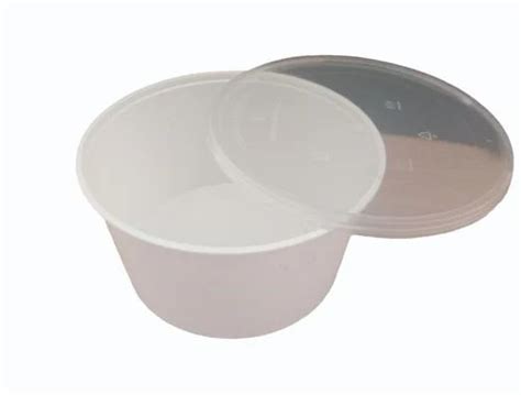 Round Disposable Plastic Food Container 1000 Ml Container At ₹ 7 5