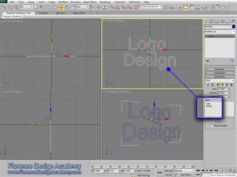 طراحی لوگو با 3d Max تری دی مکس