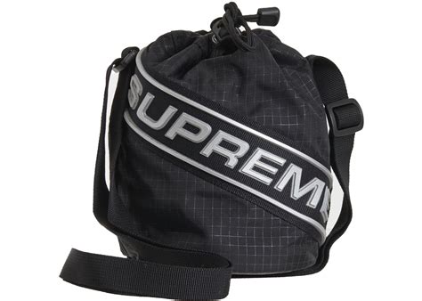 Supreme Small Cinch Pouch Black Fw23 Us