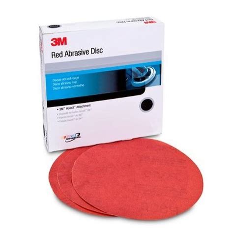 3m Hookit Red Abrasive Disc Aluminum Oxide Ao Hook And Loop Attachment Red 316u