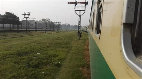 Morning View Subak Raftar Express Enter Wazirabad Railway Station