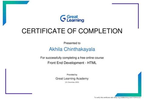 Chinthakayala Akhila On Linkedin Leveling Up My Html Skills Proud To Have Completed Html In