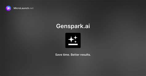 Genspark Ai Is Now On Microlaunch