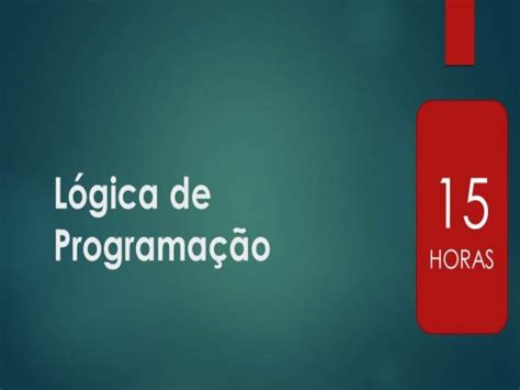 Curso A Distância De Lógica De Programação