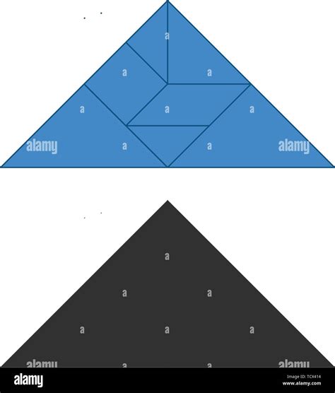 Tangram Traditional Chinese Dissection Puzzle Seven Tiling Pieces