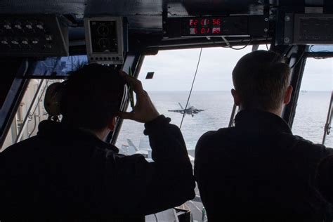 Dvids Images Sailors Observe Flight Operations Image 11 Of 16