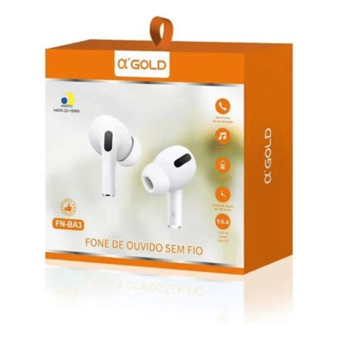 Fone De Ouvido Bluetooth Touch Wireless A Gold