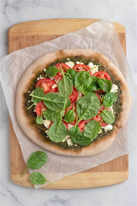 Pesto And Goat Cheese Pizza Incredible Fresh Flavors • A Sweet Pea Chef