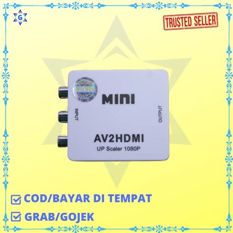 Jual Rca Av To Hdmi Converter Av Hdmi Converter Shopee Indonesia