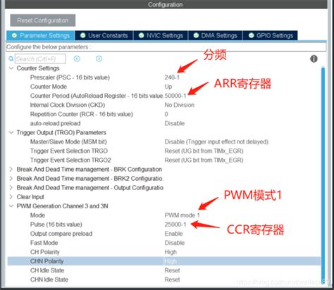 Stm32h743cubemx 定时器tim发送非对称pwm（使用一个通道）不对称pwm模式 Csdn博客
