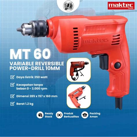 Jual Mesin Bor Maktec Mt 60 Bor 10mm Listrik Maktec Bolak Balik Shopee Indonesia