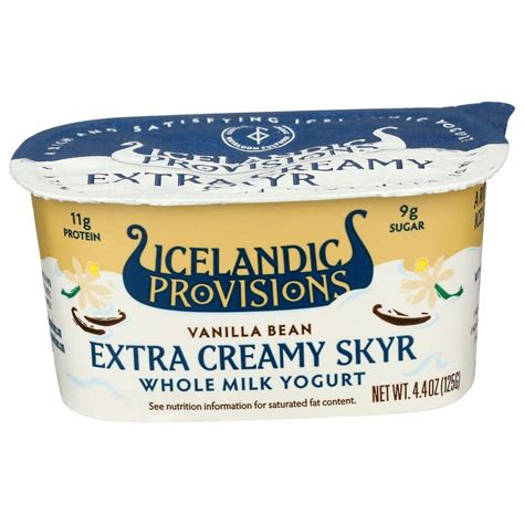 Icelandic Provisions Vanilla Bean Extra Creamy Skyr Yogurt 44 Fluid