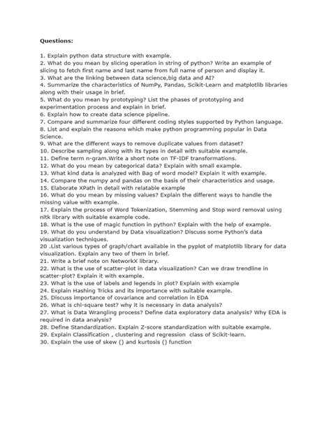 Python Data Science Concepts And Coding Pdf Data Analysis Python