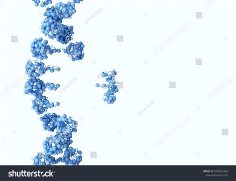 3d Rendered Dna Molecular Model Stock Illustration 2028822869